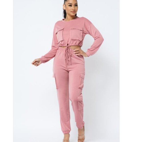 Pants & Jumpsuits | 2 Pc French Terry Set | Poshmark